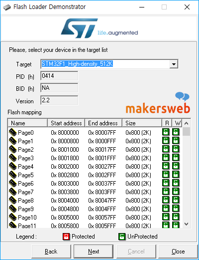 makers - STM32(Cortex-M3) 개발 - Firmware Flashing