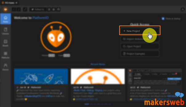 makers - STM32(Cortex-M3) LED Blink with PlatformIO