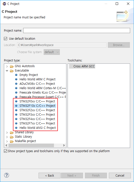 makers - STM32(Cortex-M3) 개발환경구축 with Eclipse