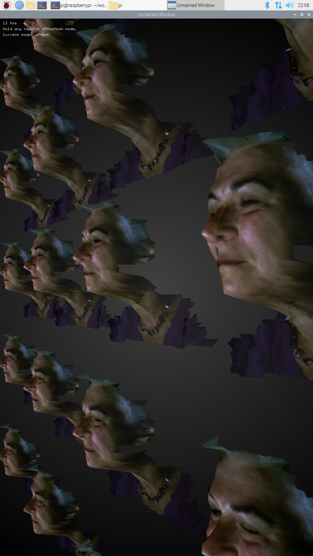 makers - 라즈베리파이4에서 openFrameworks 예제 실행