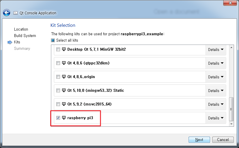 makers - Windows에서 라즈베리파이3 Qt 어플리케이션 개발 및 원격 실행