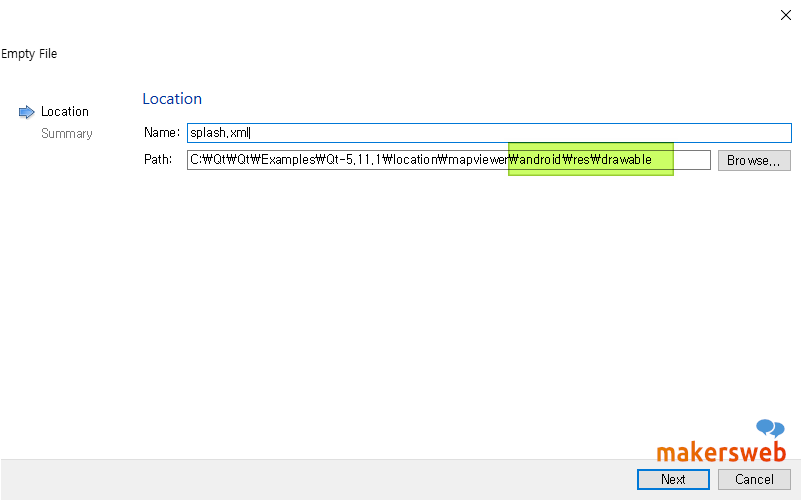 makers - Qt로 작성된 안드로이드 APP에 Splash Screen을 추가